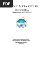 Materi Kuliah Matematika Ekonomi Tingkat 1 Semeste | PDF