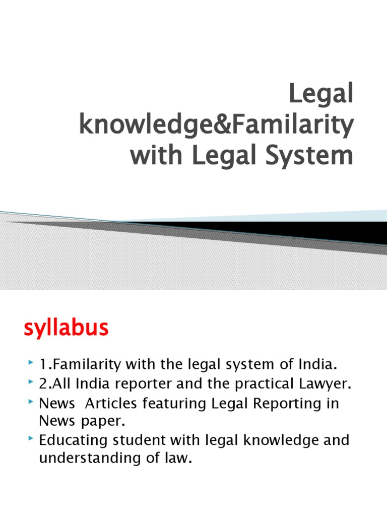 1 Familarity With Legal System | PDF | Injunction | Lawsuit