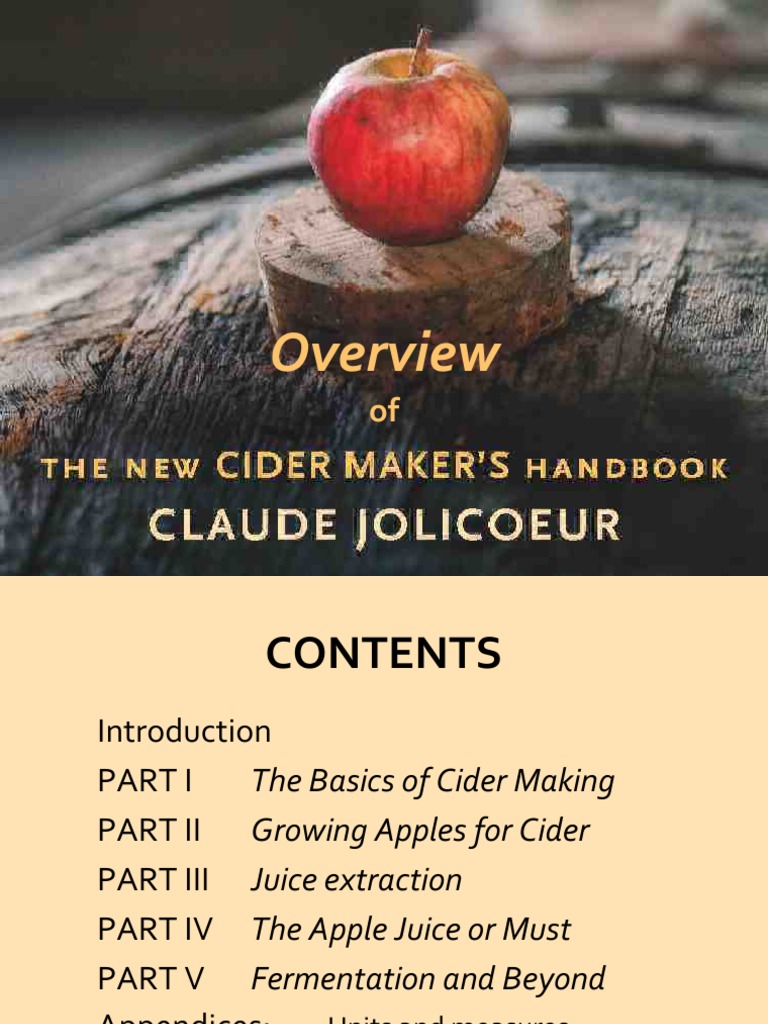 Cider Making | PDF | Cider | Taste