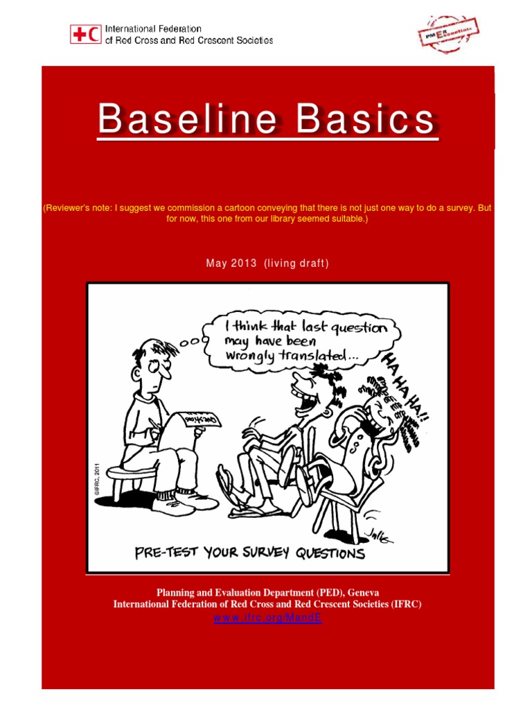 Baseline Study Guide for Project Evaluation | PDF | Survey Methodology ...