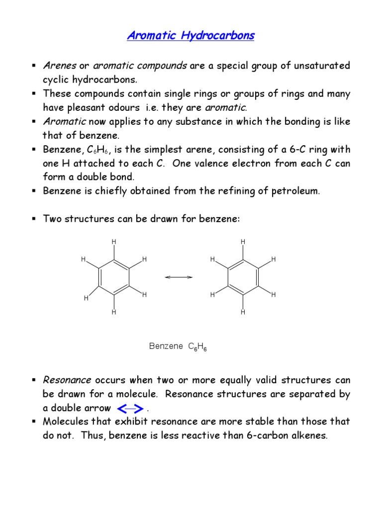Understanding Aromatic Hydrocarbons | PDF