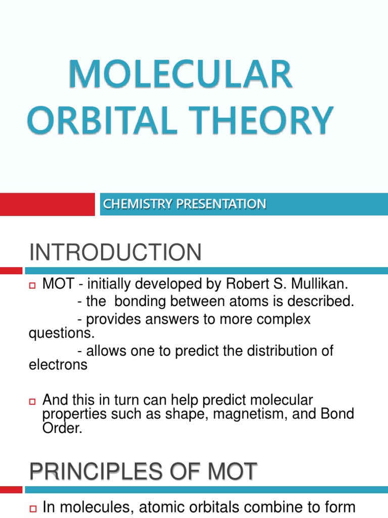 Molecular Orbital Theory | PDF