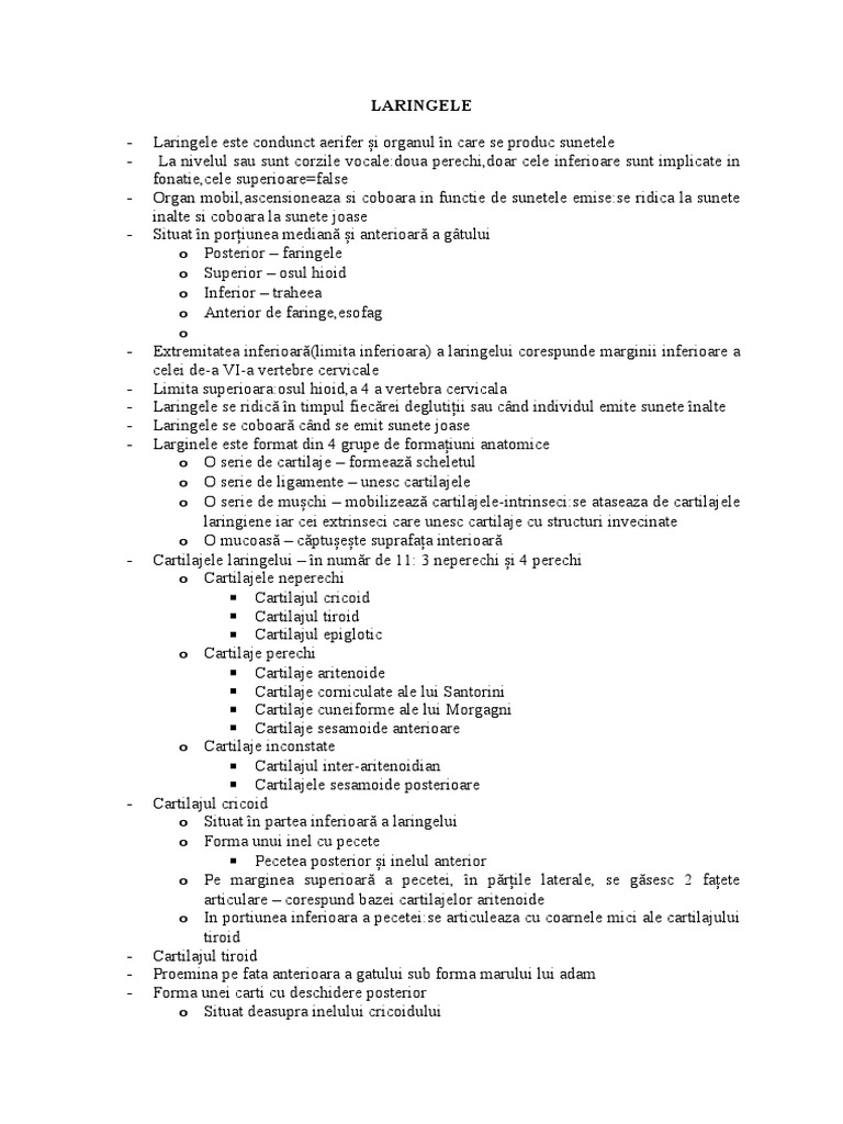 LARINGELE | PDF