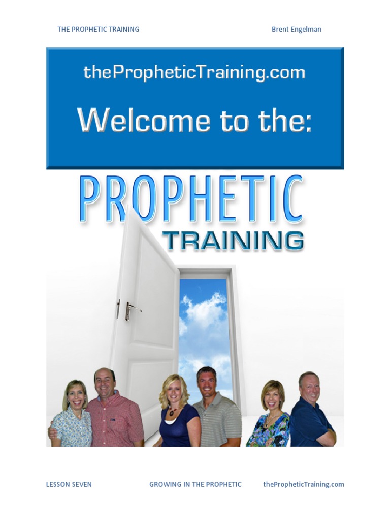 The Prophetic Training Brent Engelman | PDF | Spiritual Gift | Prophecy