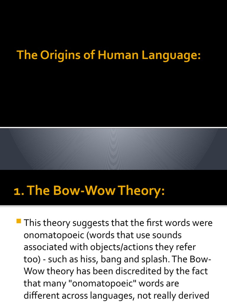 The Origins of Human Language | PDF