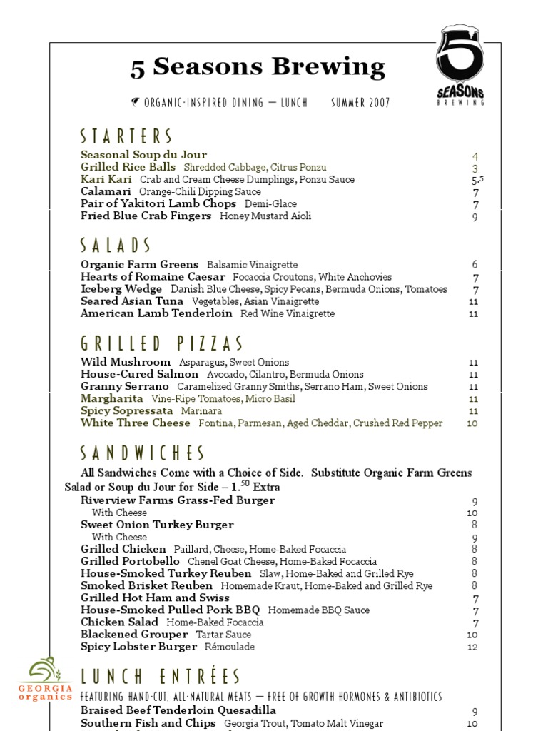 Prado Menu Lunch | PDF