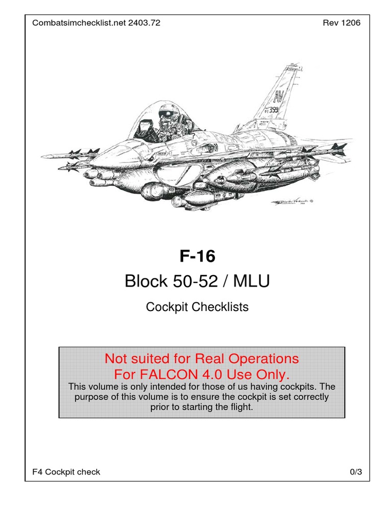 f4 Cockpit-Checklist PDF | PDF | Cockpit | Aerospace