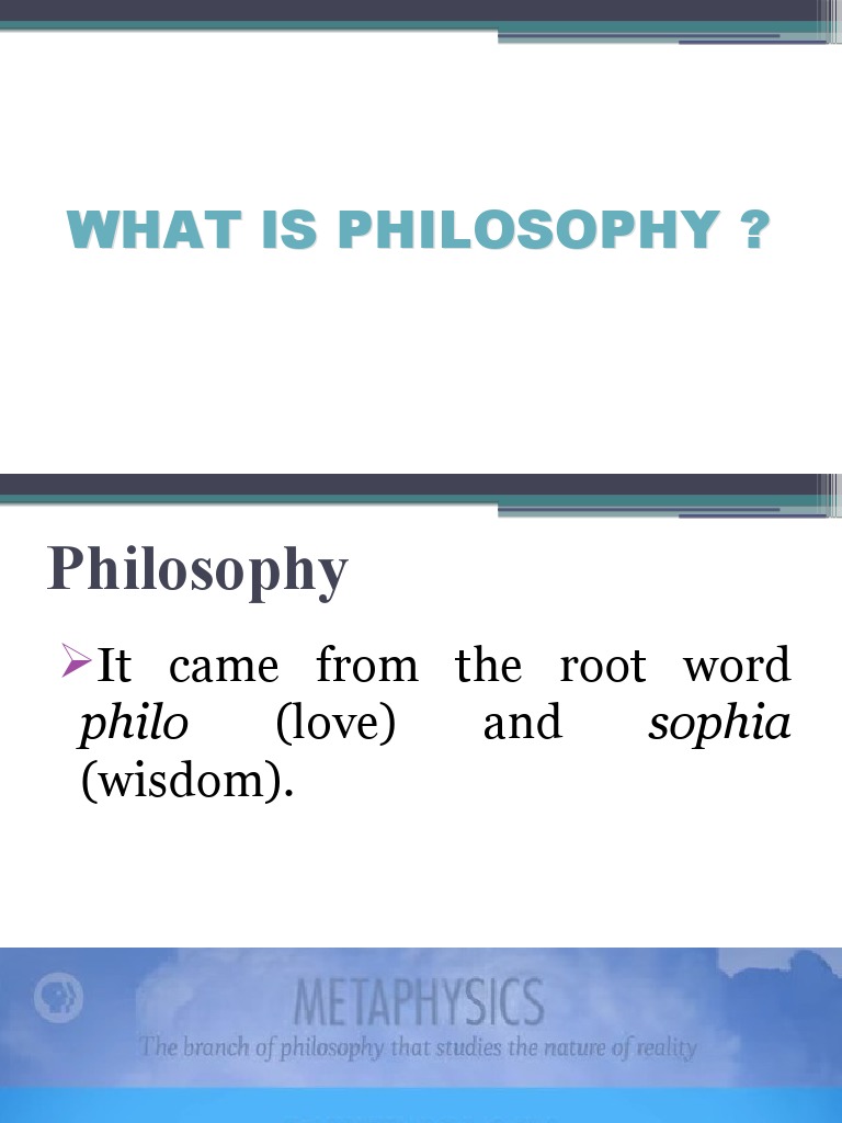 Lesson 1 Introduction To Philo 1 | PDF