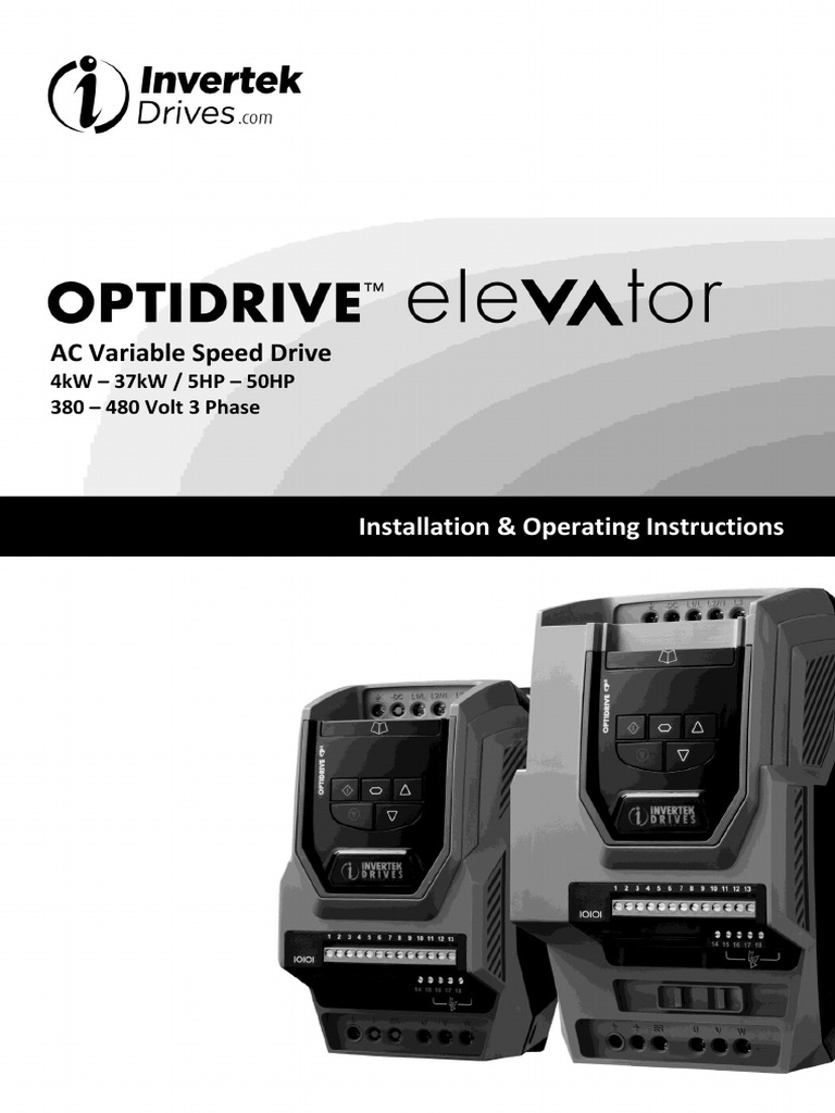 Optidrive P2 Elevator User Guide V1 03 | PDF | Electromagnetic ...