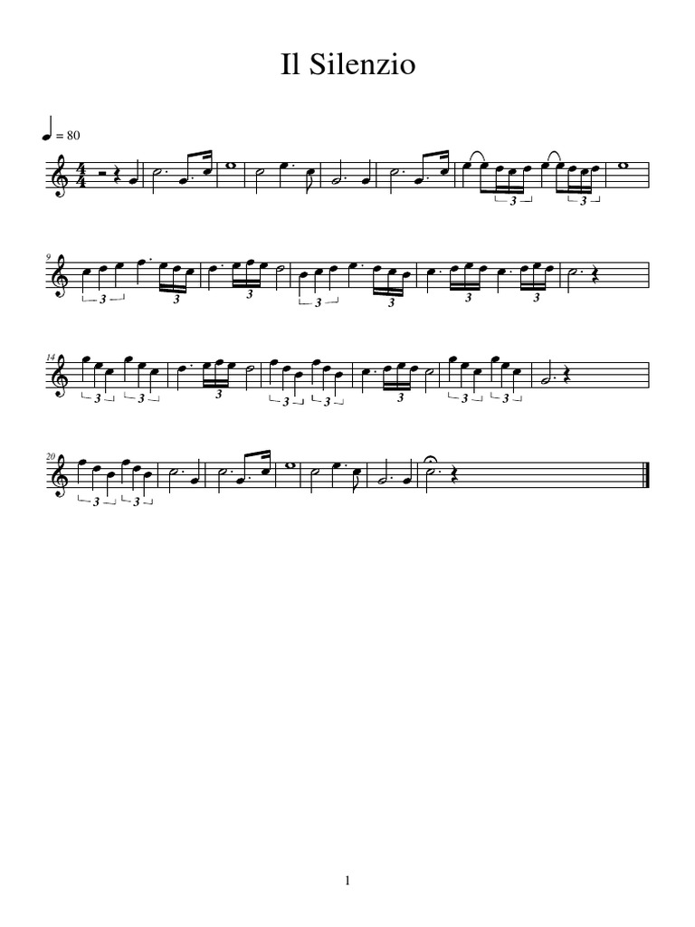 Il Silenzio PDF | PDF