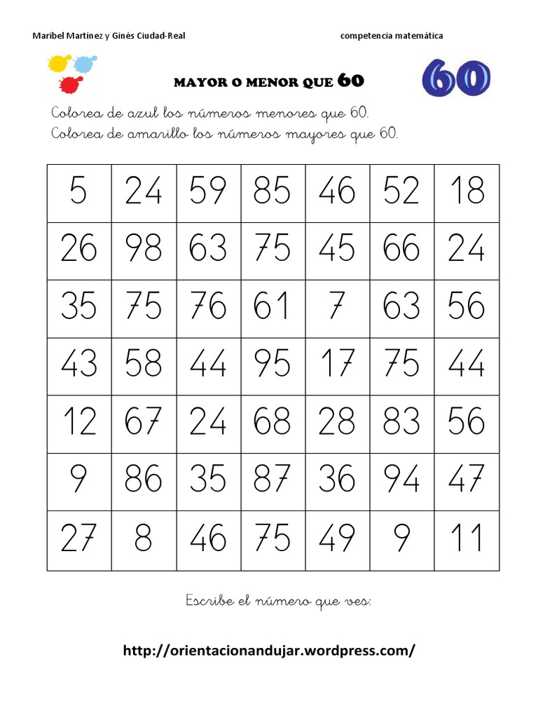 Mayor Menor Que 60 PDF | PDF