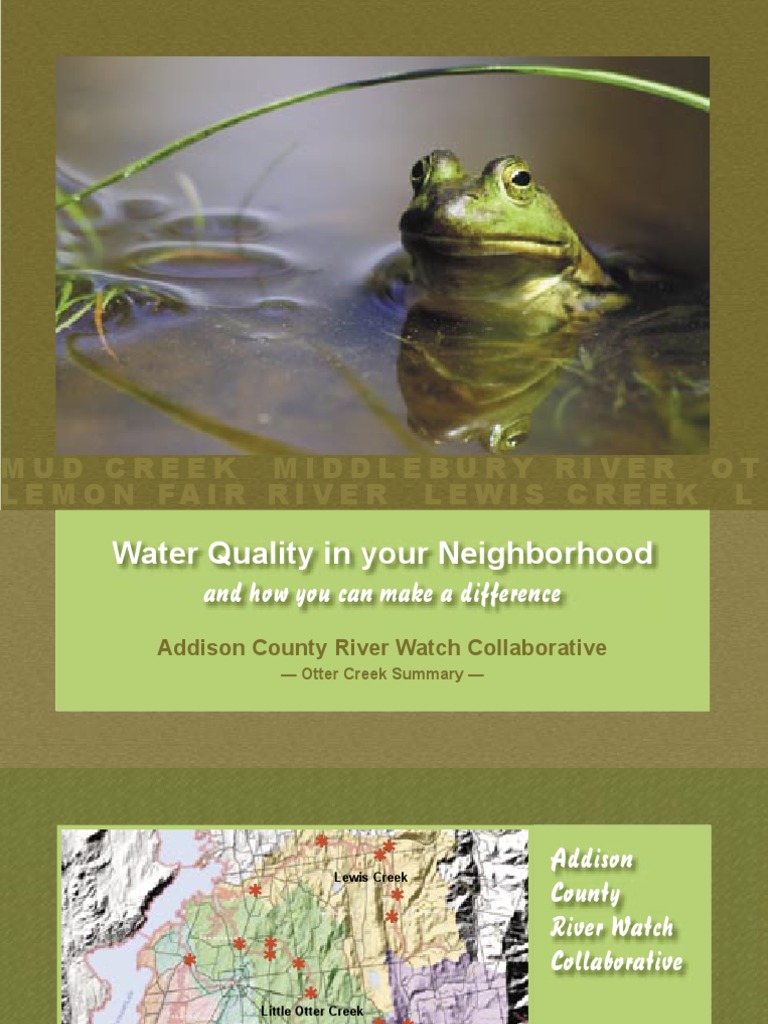 ACRWC Otter Creek Brochure | PDF | Water Quality | Stream