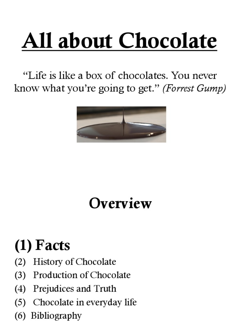 All About Chocolate: "Life Is Like A Box of Chocolates. You Never Know ...