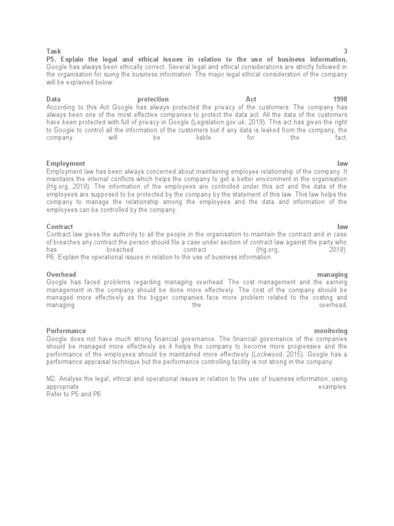 Unit 04 Business Communication Solution-LO3 | PDF | Employment | Privacy