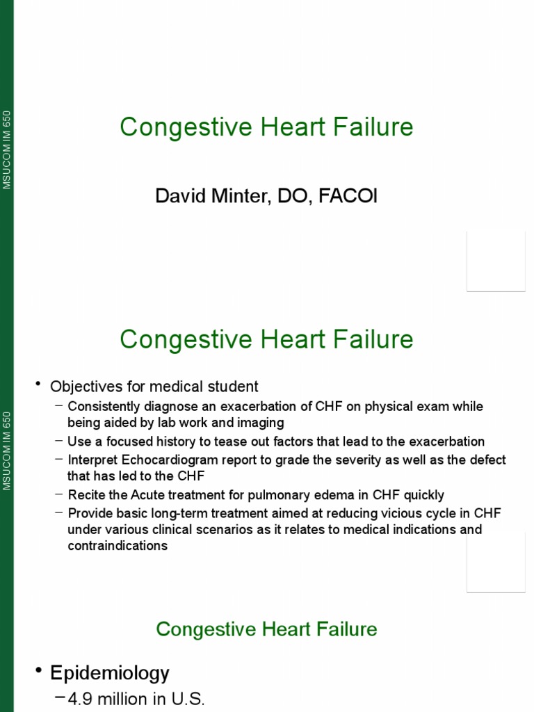 Congestive Heart Failure | PDF | Heart Failure | Myocardial Infarction
