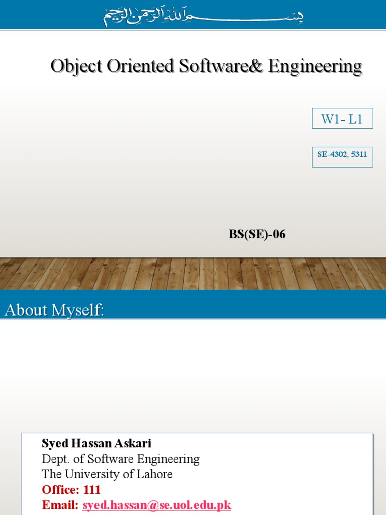 Object Oriented Software& Engineering Object Oriented Software& Engineering | PDF | Object ...