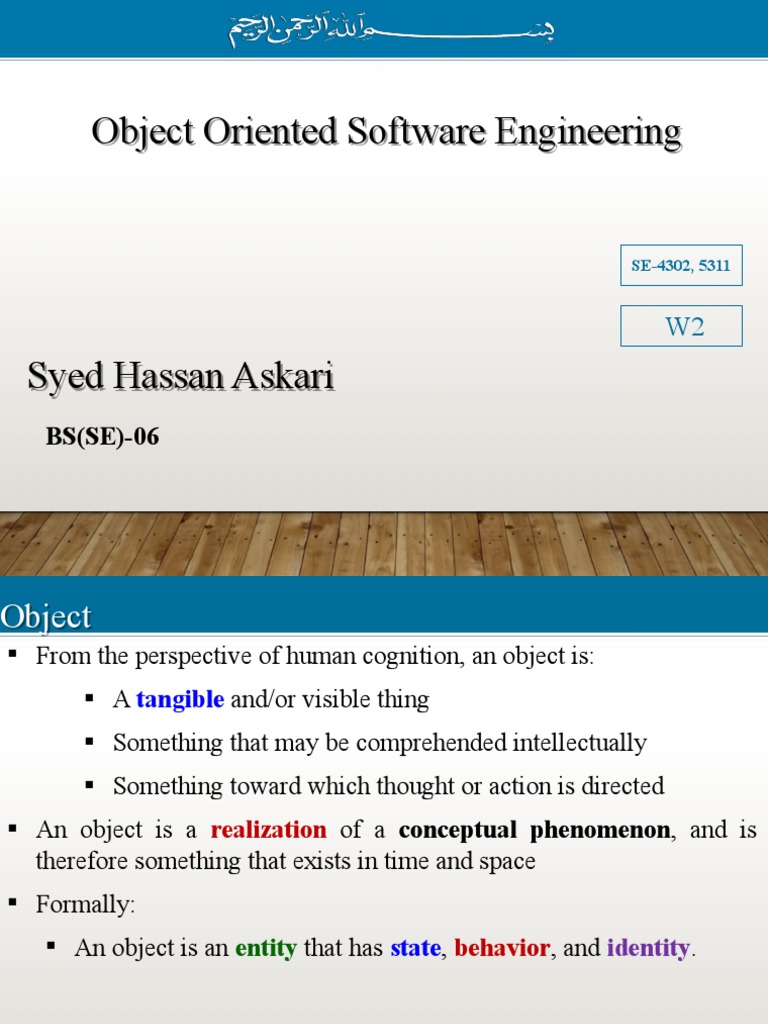 Object Oriented Software Engineering Object Oriented Software Engineering | PDF | Class ...