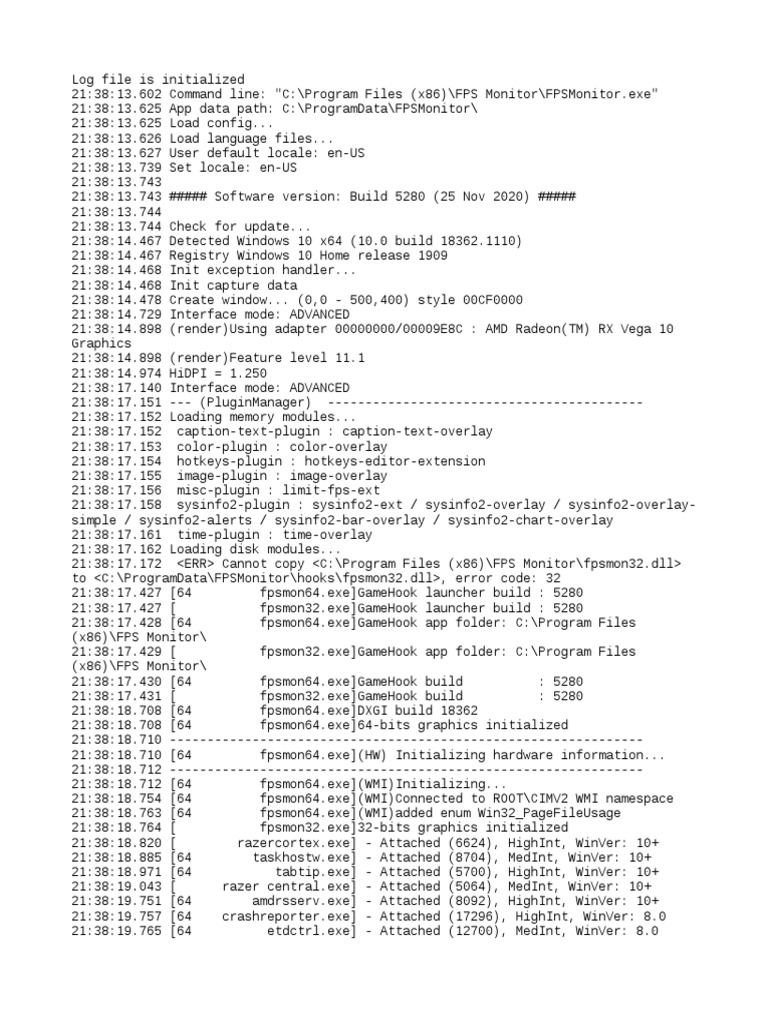 FPSMonitor | PDF | Windows 10 | Windows Registry