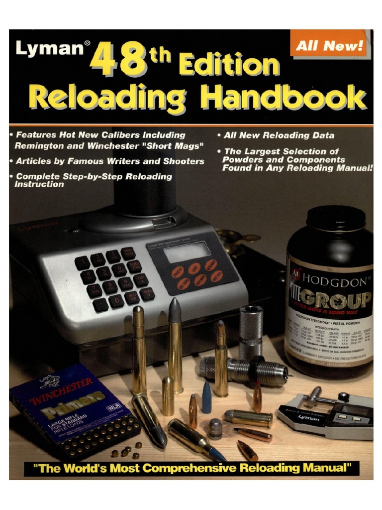 Lyman 48th Reloading Handbook - 2004 | PDF | Pistol And Rifle ...