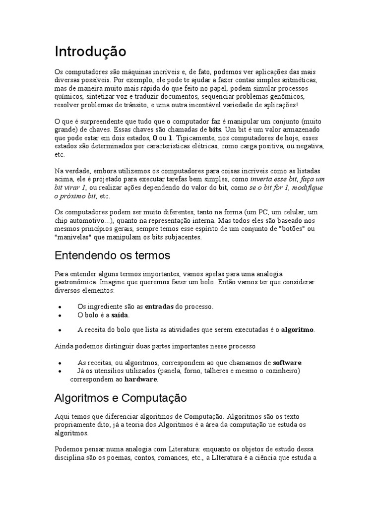 Exemplo 7 | PDF | Algoritmos | Compilador