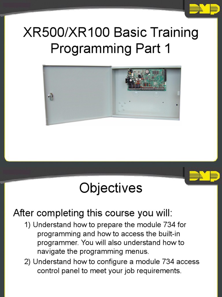 XR500/XR100 Basic Training Programming Part 1 | PDF