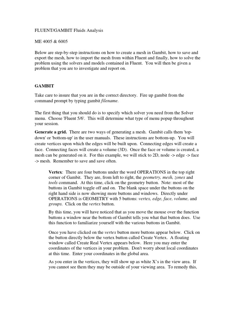 Mesh in Gambit | PDF | Fluid Dynamics | Turbulence