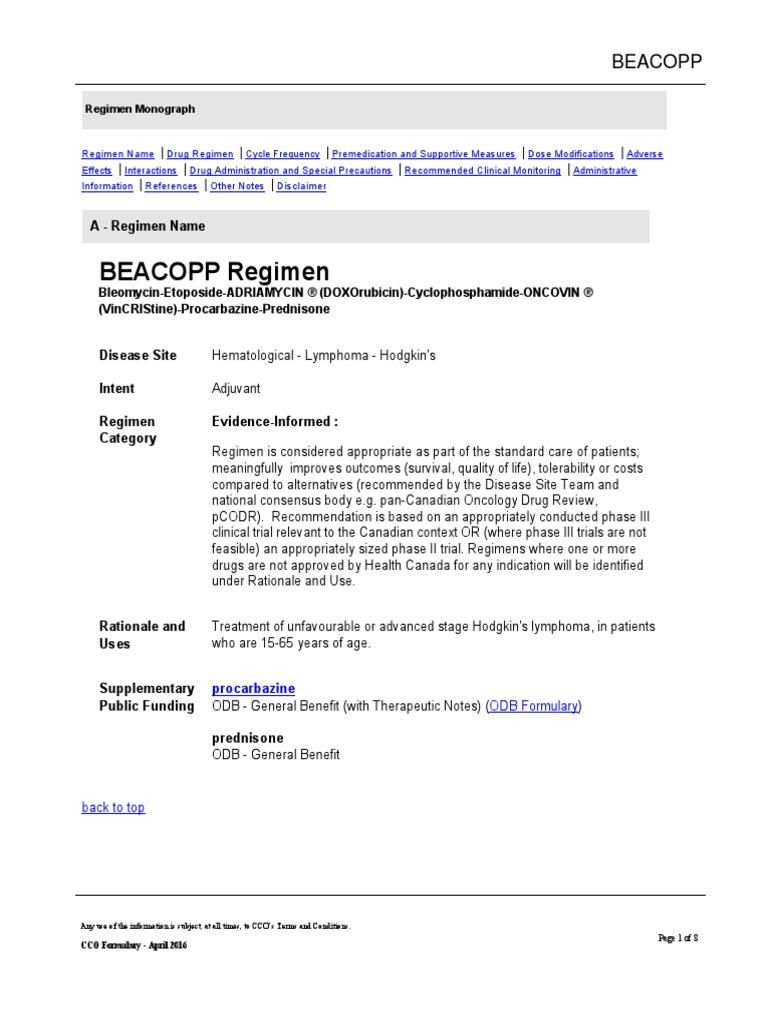 Beacopp Hem HL A | PDF | Clinical Trial | Medical Treatments
