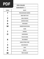 Surat Bus Route Timings Guide | PDF