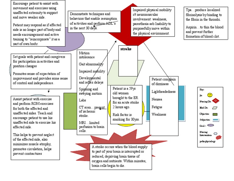 Concept Map Stroke | PDF | Stroke | Nervous System