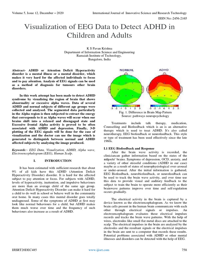 Visualization of EEG Data To Detect ADHD in Children and Adults | PDF ...