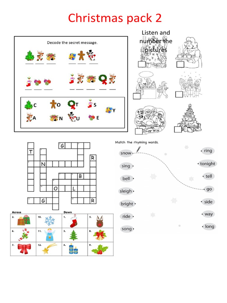 Christmas Listen and Draw Activity | PDF