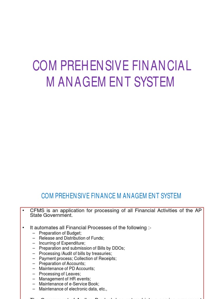 Comprehensive Financial Management System | PDF | Business | Computing