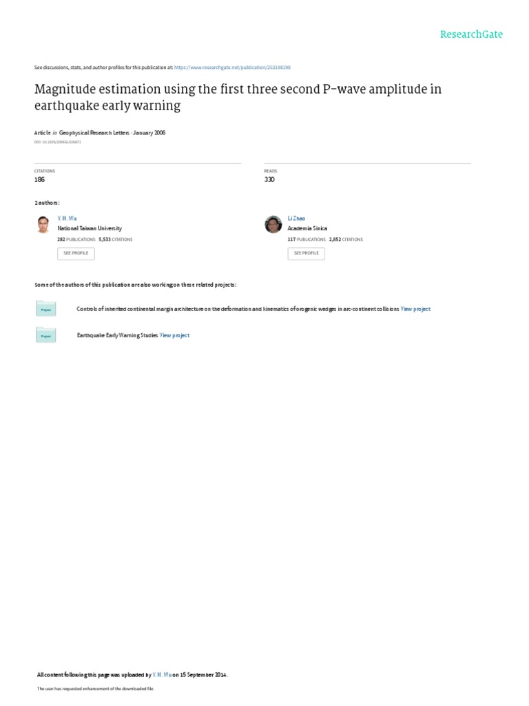 Earthquake Magnitude Prediction Based On Deep Learning | PDF | Moment ...