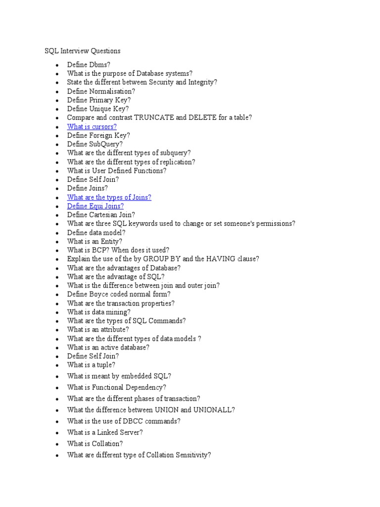 SQL Review Questions | PDF | Relational Database | Databases