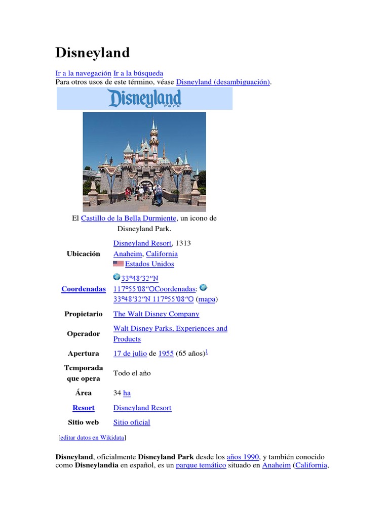 Disneyland PDF | PDF | Disneyland | Televisión
