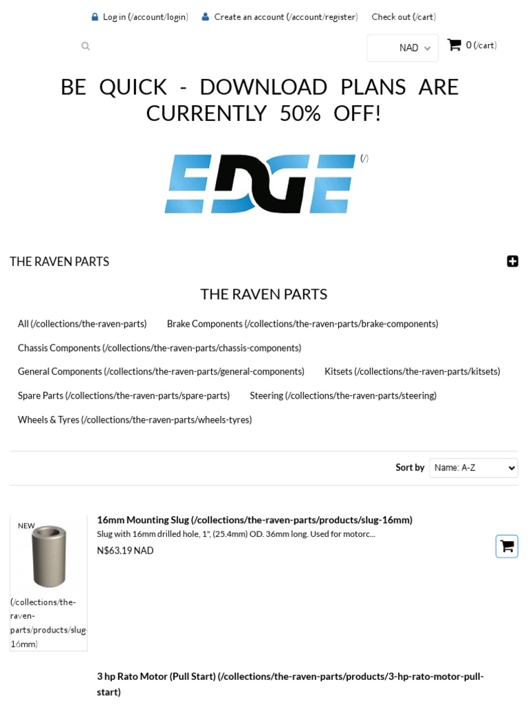 The Raven Parts - The Edge Products | PDF | Automotive Industry | Car