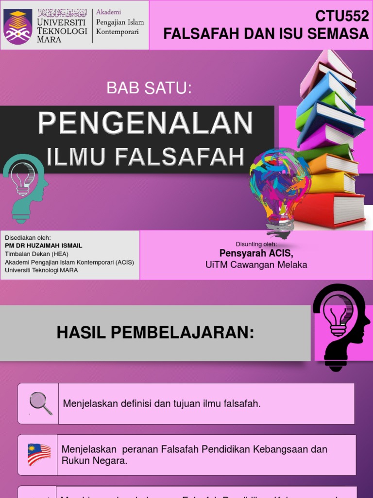 Bab 1 - Pengenalan Ilmu Falsafah PDF | PDF