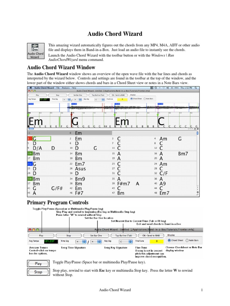 Analyzing Audio Files for Chords, Tempo, and Bar Lines with the Audio ...