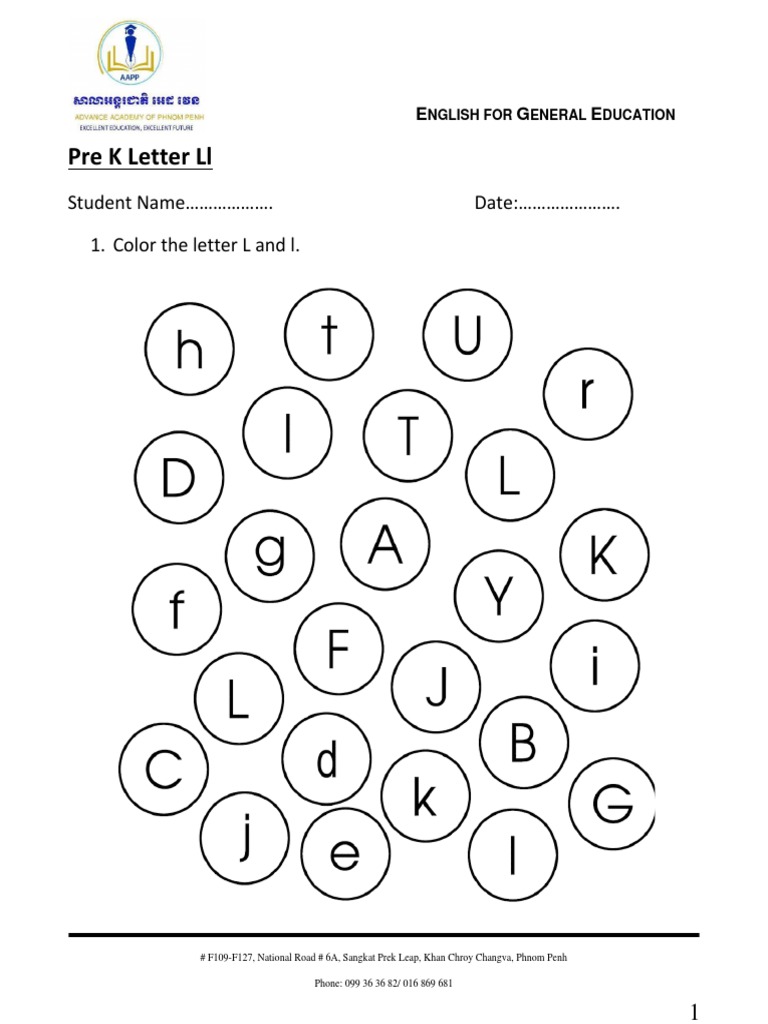 Pre K Homework 28 December | PDF