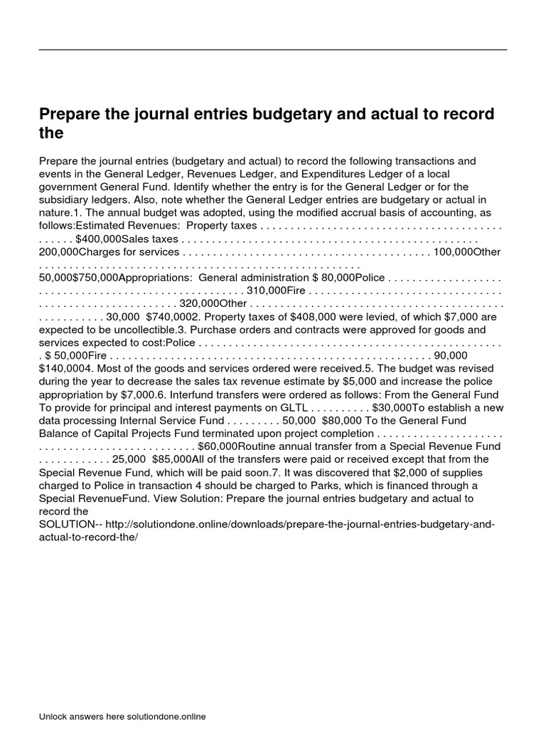 Solutiondone 2-267 | PDF | Fund Accounting | Government Finances