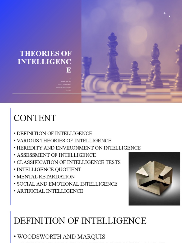Theories of Intelligence To Be Finished | PDF | Intelligence ...