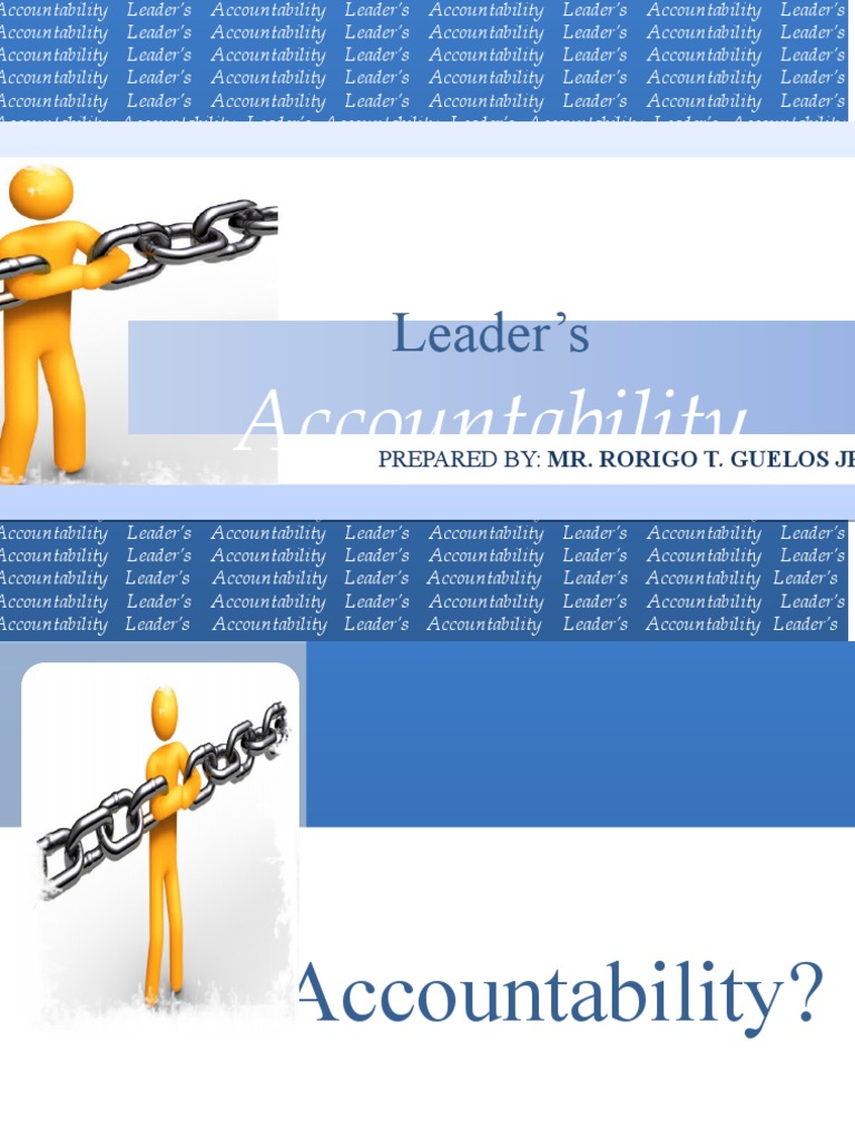 Accountability | PDF | Accountability | Leadership