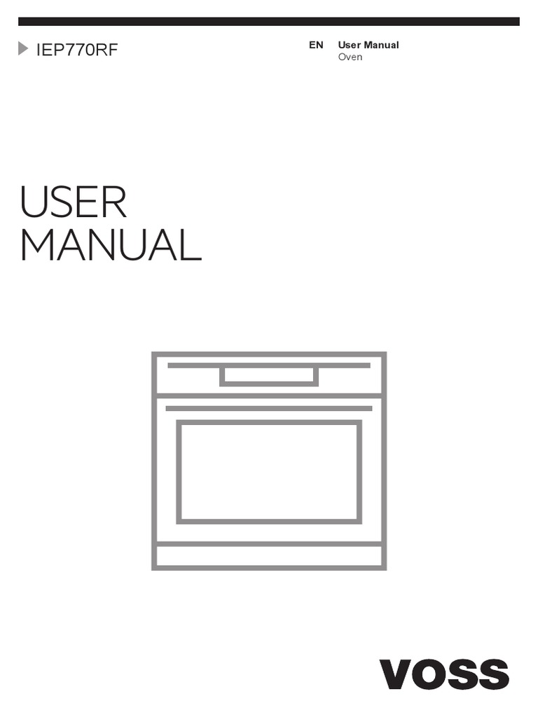 User Manual: IEP770RF | PDF | Baking | Ac Power Plugs And Sockets