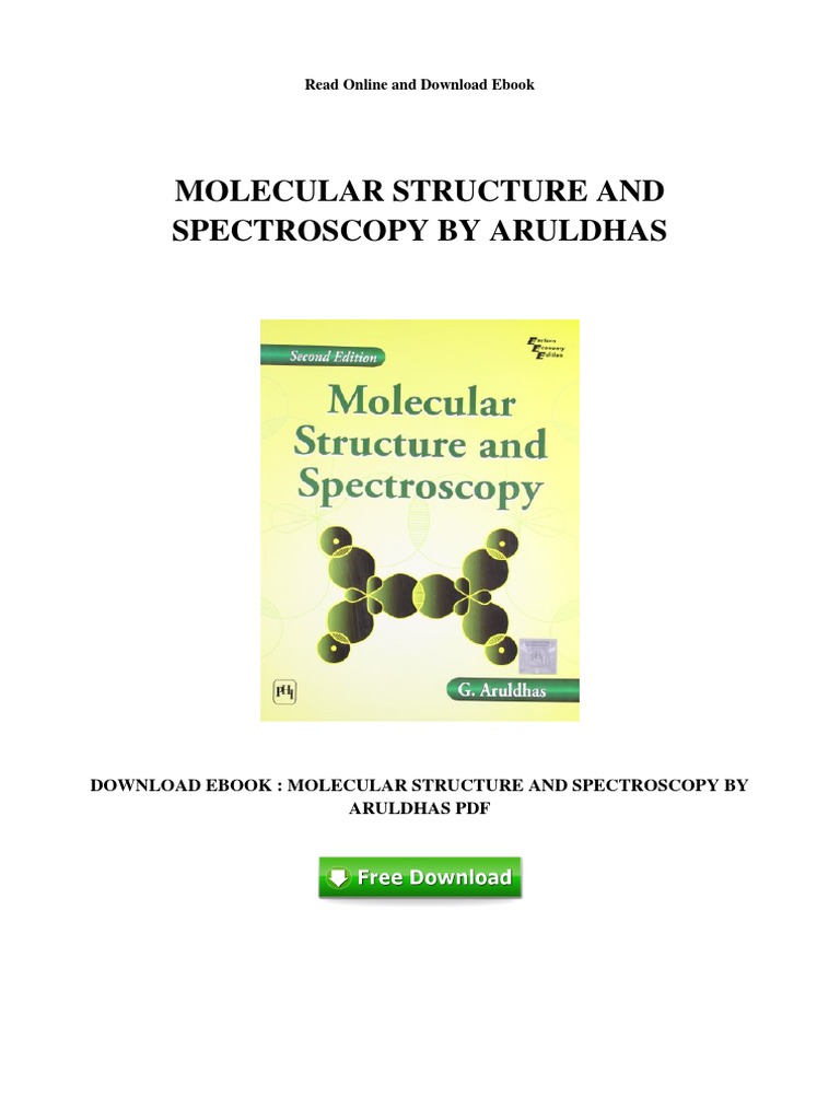 Molecular Structure and Spectroscopy by Aruldhas PDF | PDF | E Books ...