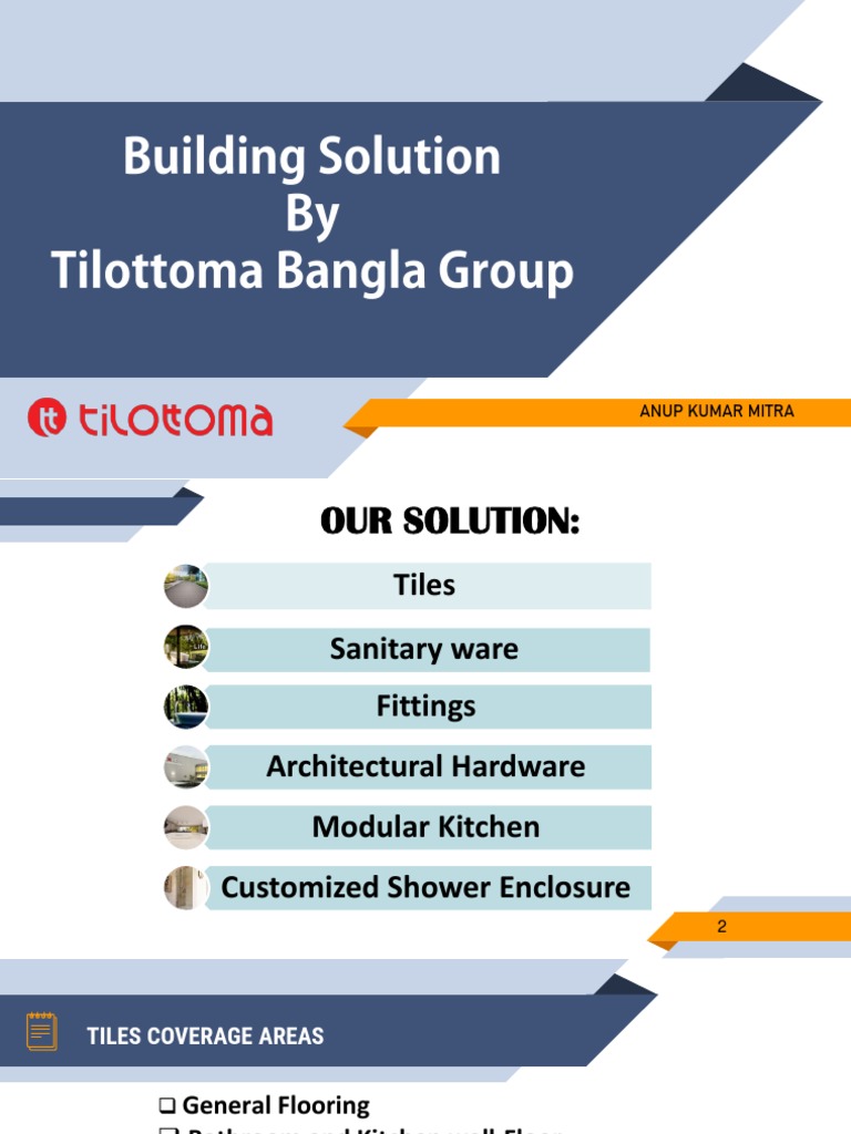 Presentation - Tilottoma - Anup Mitra | PDF | Tile | Wall