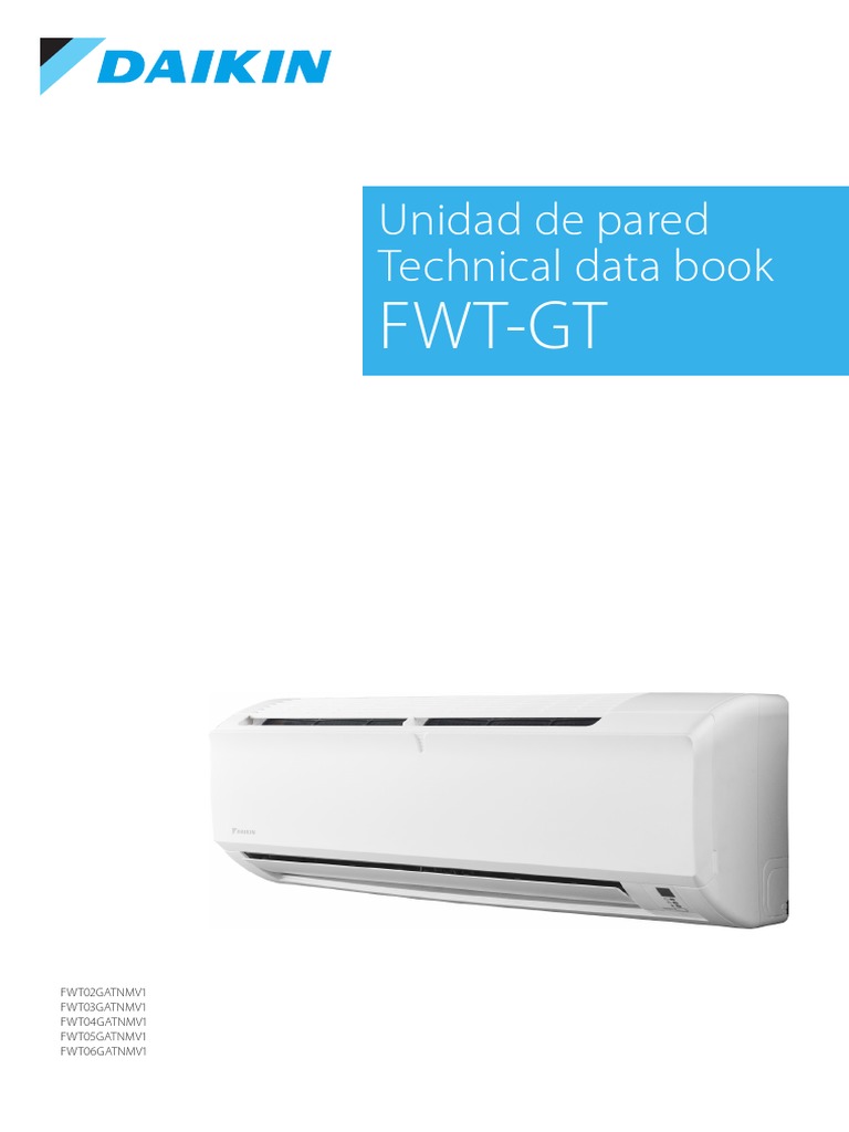 Unidad de Pared Technical Data Book FWT-GT | PDF | Cantidades fisicas | Química