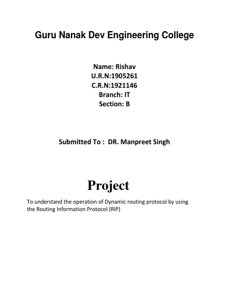 DCCN Project PDF | PDF | Routing | Router (Computing)