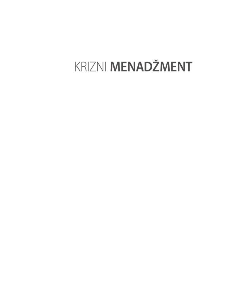 832560.KRIZNI MENADZMENT Final Za Stampu FINAL PDF | PDF