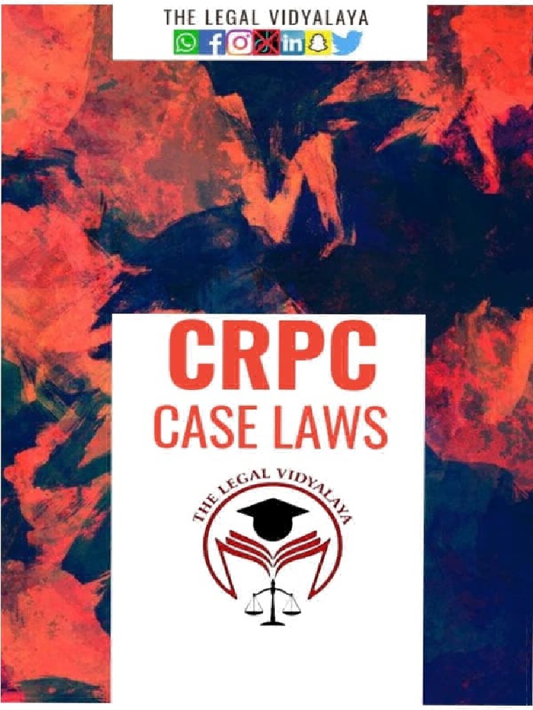 CRPC Case Laws | PDF