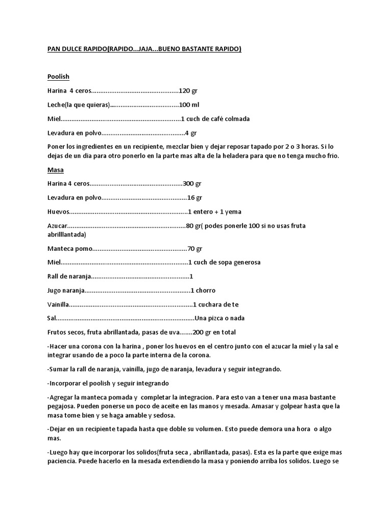 Pan Dulce Bubi | Descargar gratis PDF | Panes | Cocina